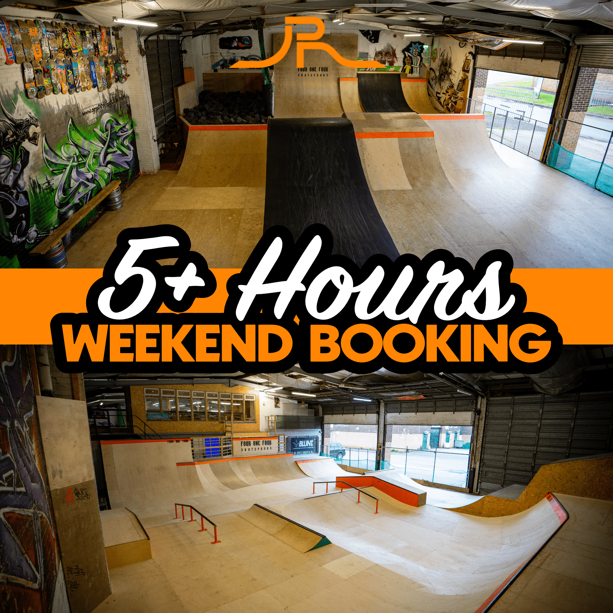 5+ Hours (Weekend Booking) | Just Ramps Skatepark