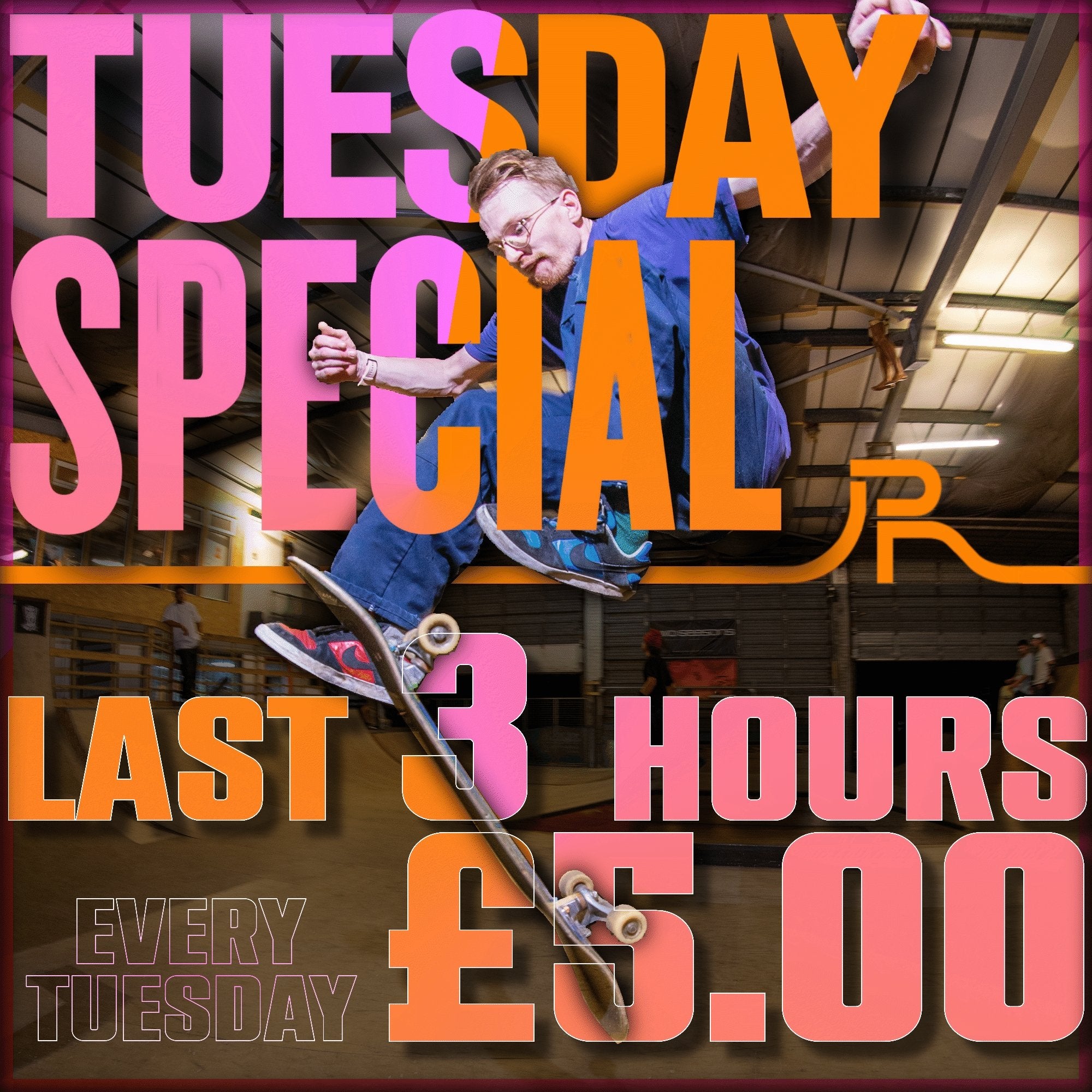Tuesday Special - Last 3 Hours | Just Ramps Skatepark